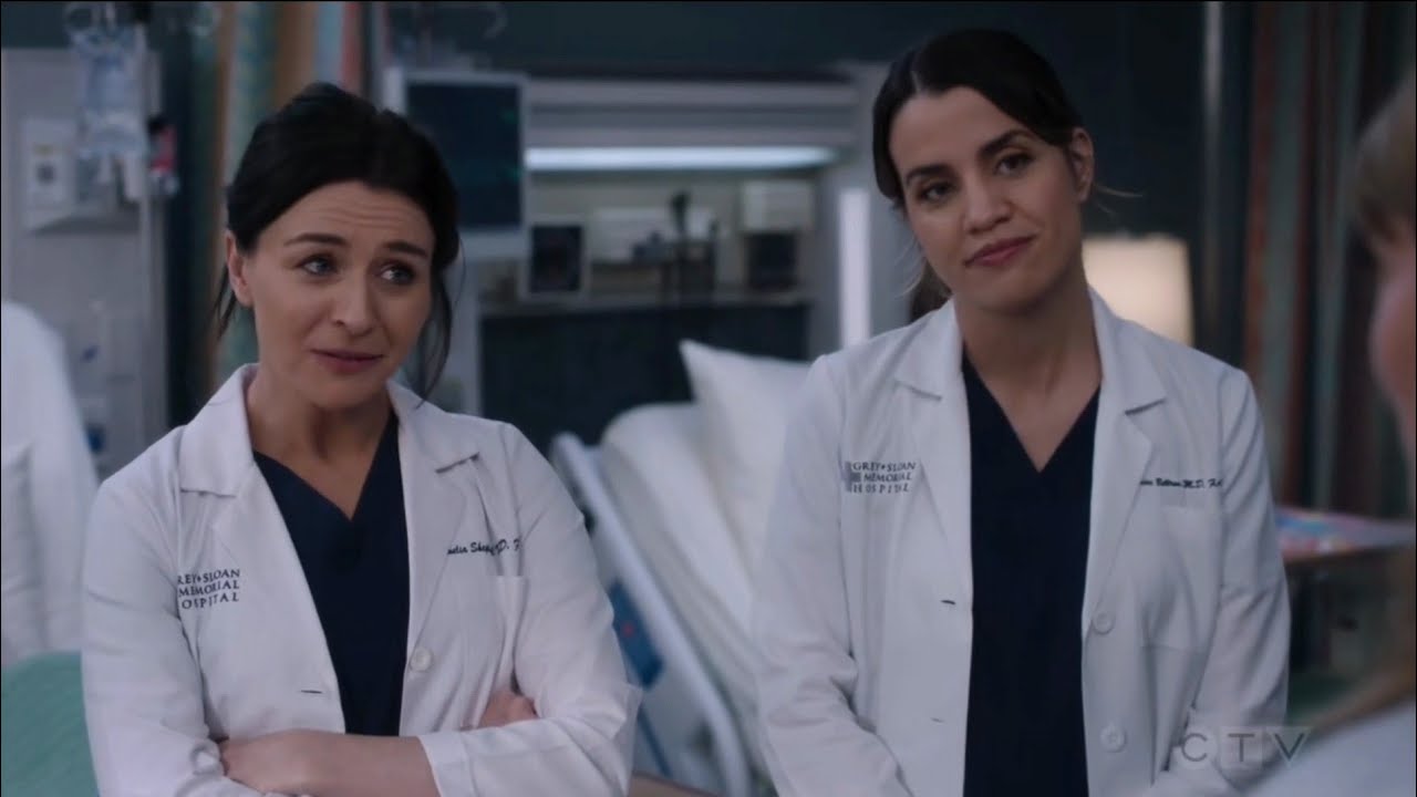 Amelia and Monica (Winston) | Grey's Anatomy season 20x08 | scene 7 ...