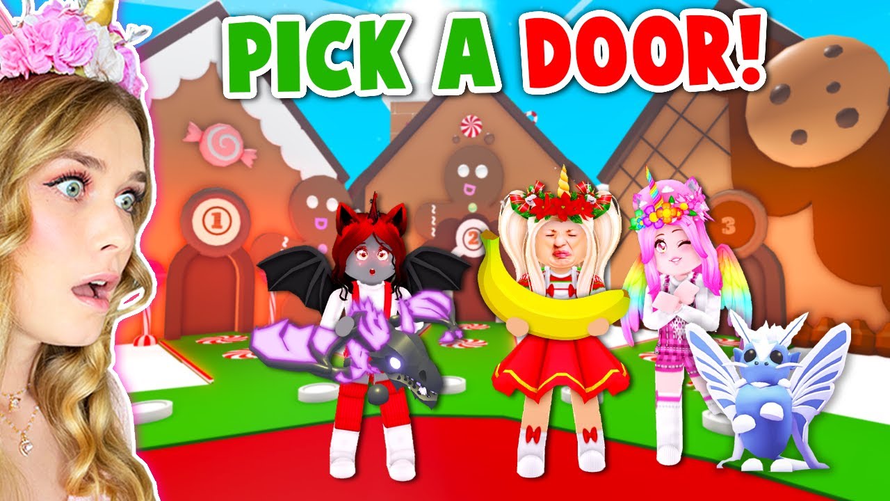 PICK A DOOR CHRISTMAS CHALLENGE In Adopt Me! (Roblox) - YouTube