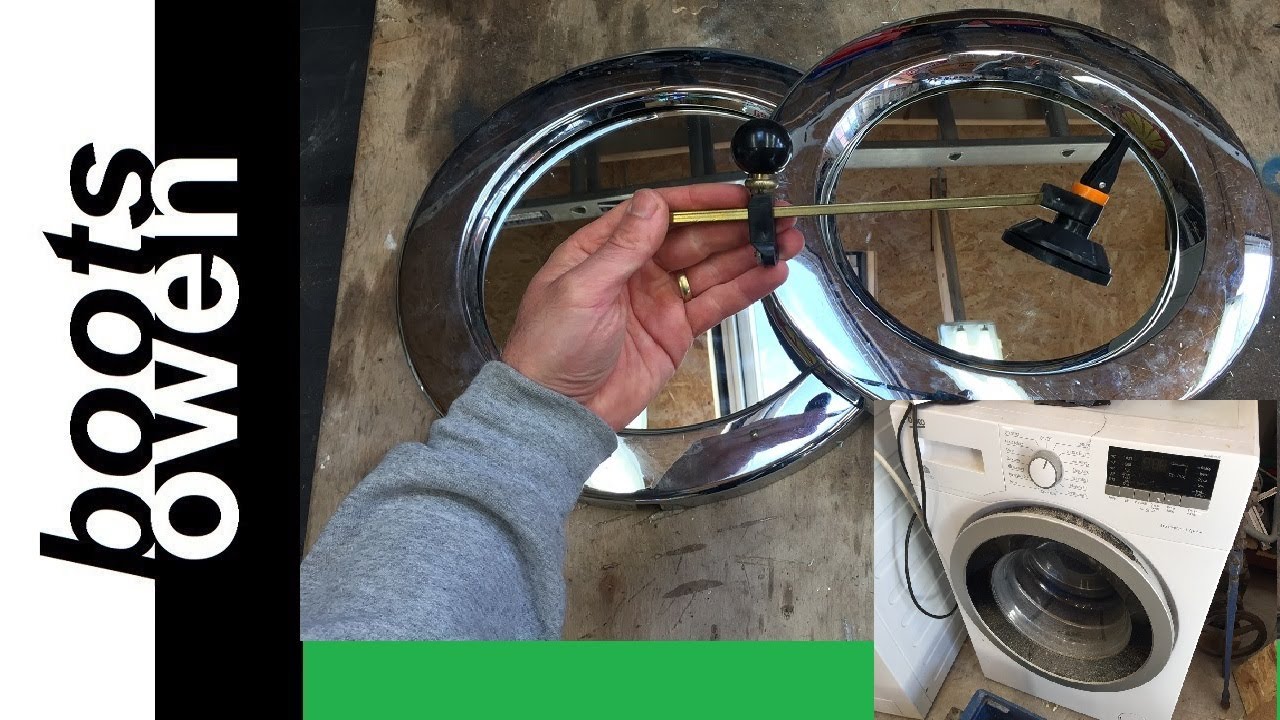 Recycling washing machine doors: Porthole Mirrors! Cutting circles in ...