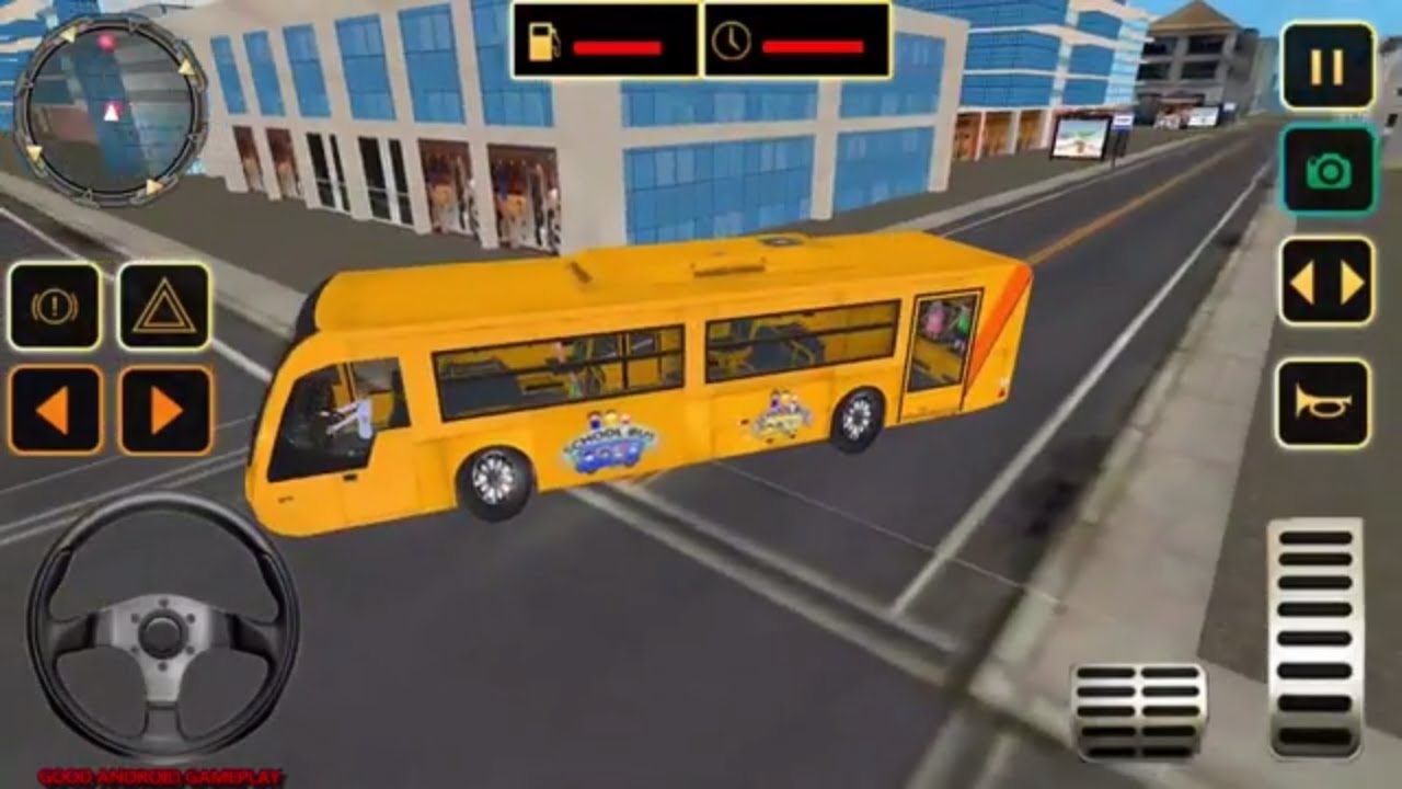 City High School Bus 2018 Driving Simulator - Kids Bus Transporting ...
