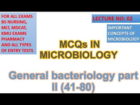 BACTERIOLOGY MCQS PART II | BACTERIOLOGY MCQS | BACTERIAL MCQS ...