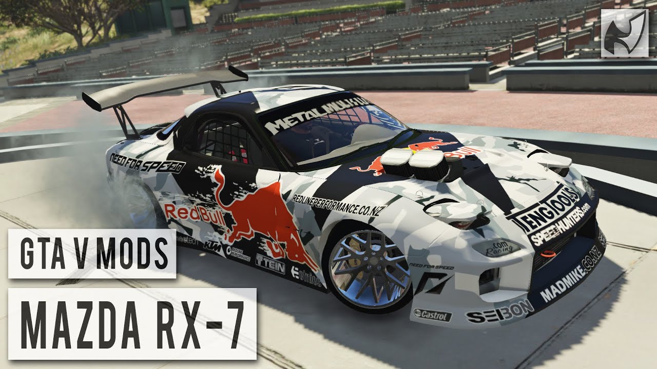 GTAV Mods - Mazda RX-7 (Mad Mike) - YouTube