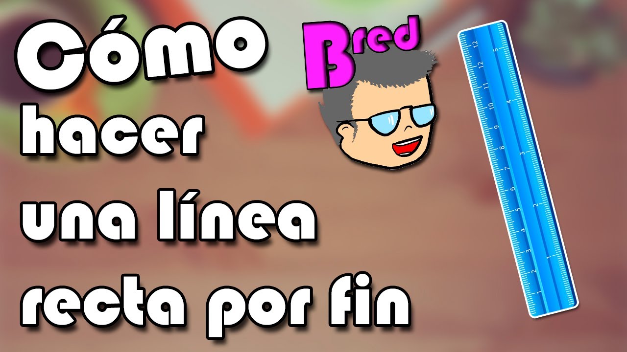 Cómo dibujar una línea recta perfecta - YouTube
