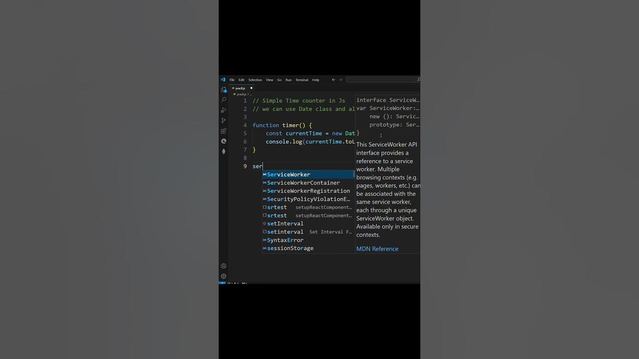 Javascript Timer Using Date Function And Setinterval Coding Js Javascripttutorial Javascript