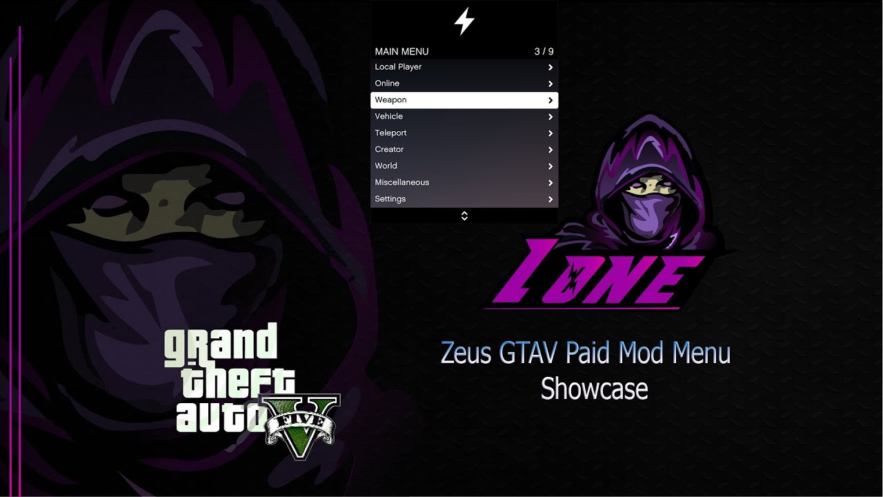 *Premium* Zeus GTAV Mod Menu *SHOWCASE* UNDETECTED (PAID) - YouTube