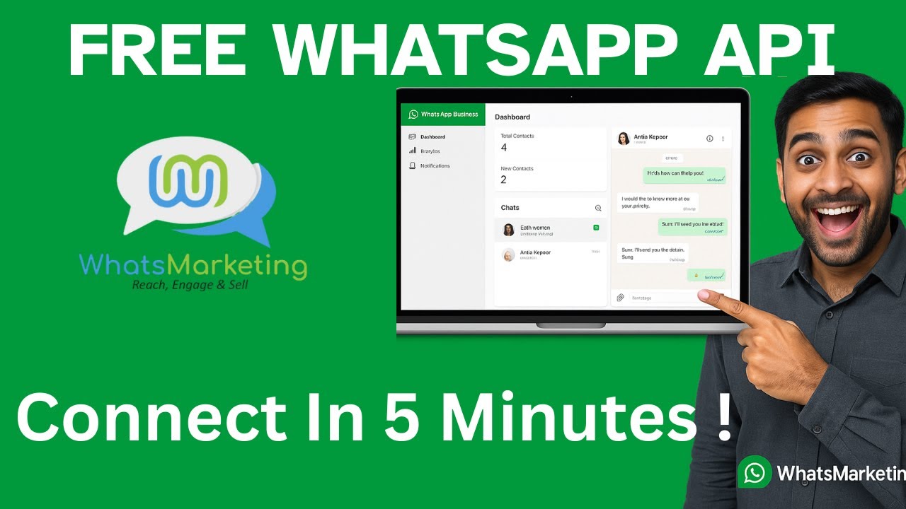 WhatsApp API FREE Setup 2025 | Connect Instantly with WhatsMarketing ...