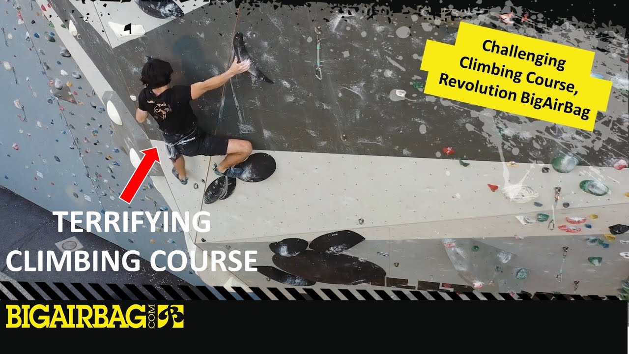 Challenging climbing course with freefall | REVOLUTION BigAirBag® - YouTube