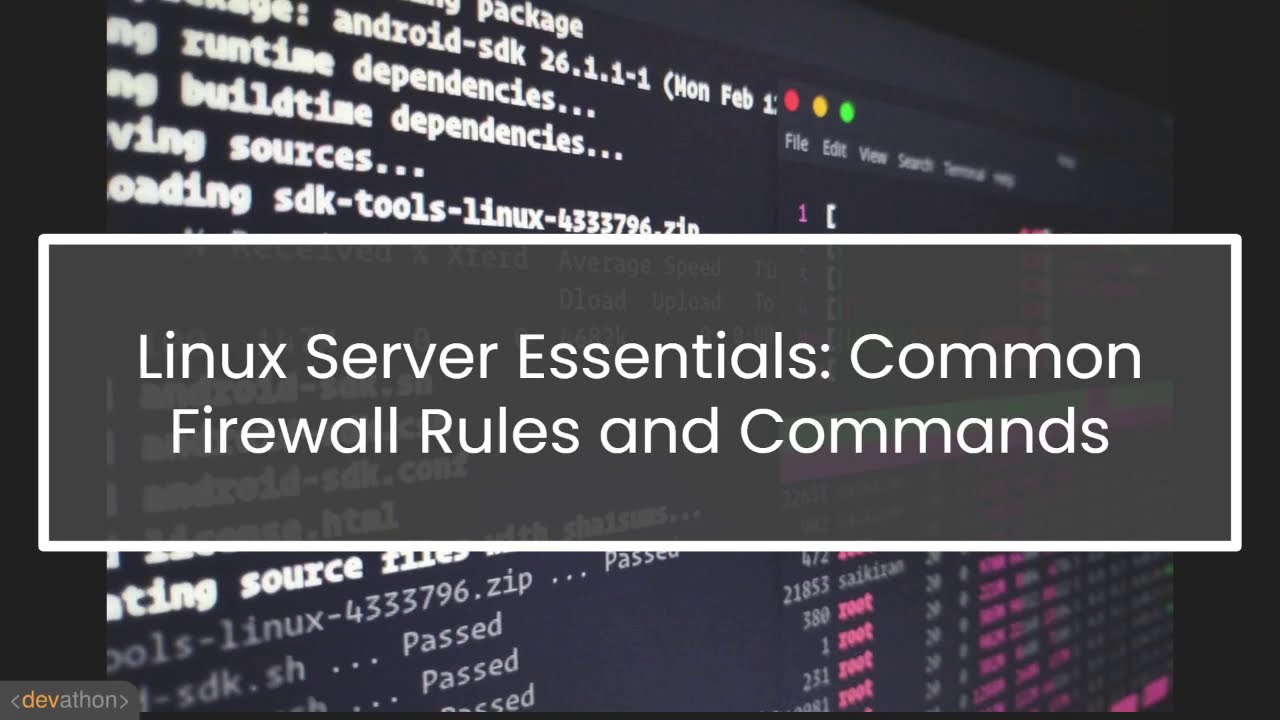 Linux Server Essentials: Common Firewall Rules and Commands - YouTube