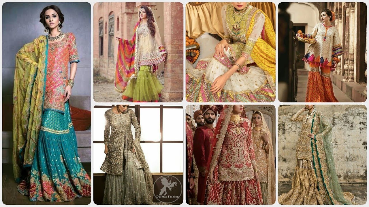 Beautiful And Latest Gharara | Sharara Suits For Wedding Function ...