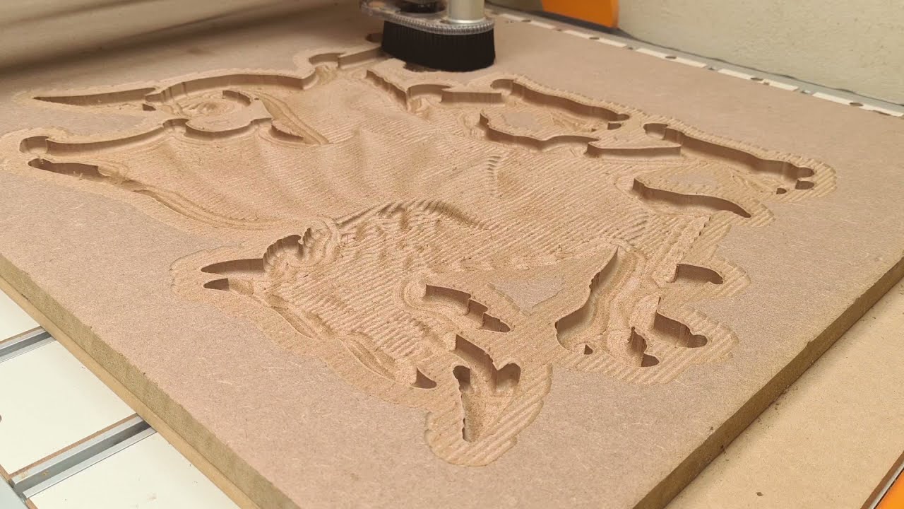 CNC 3d carved Welsh dragon - YouTube