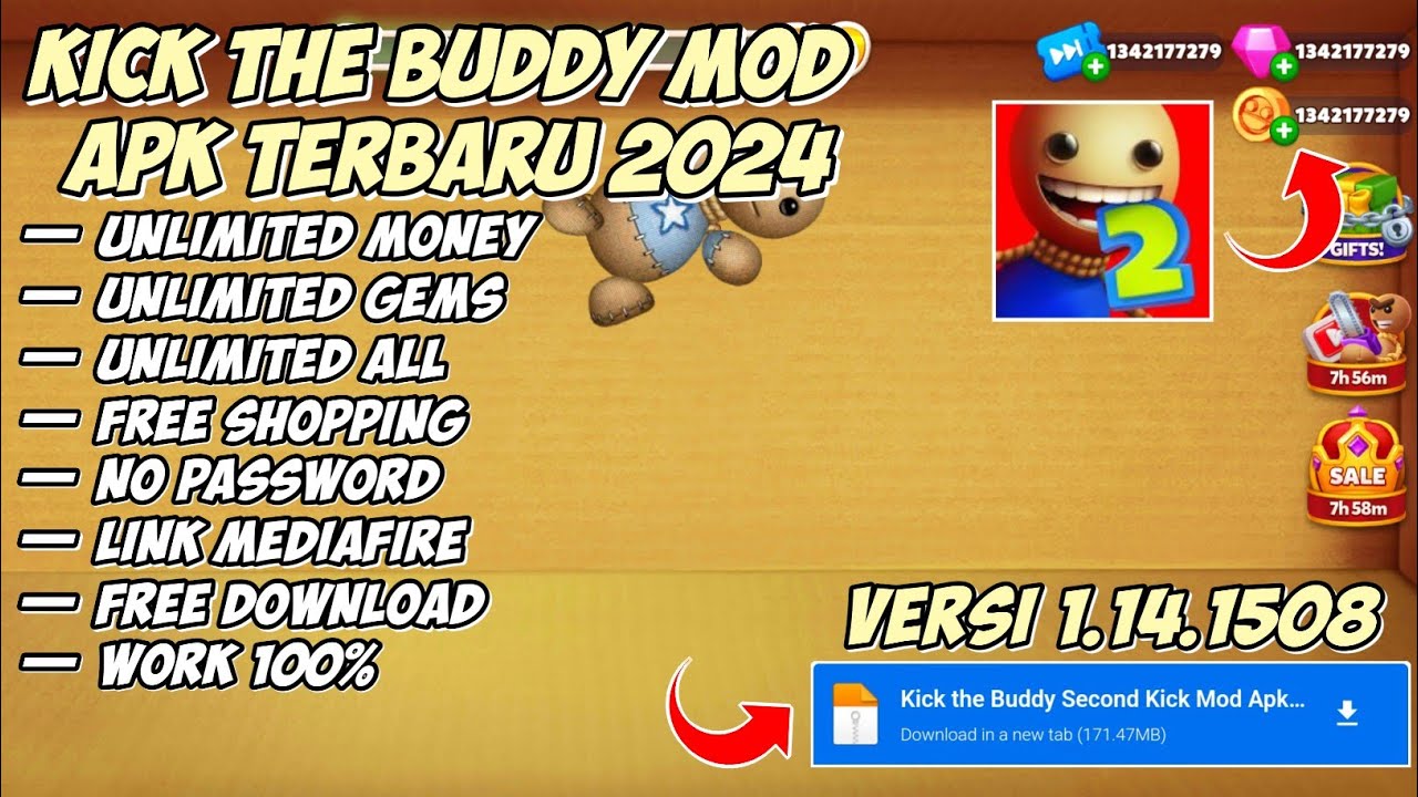 DOWNLOAD Kick the Buddy Second Kick Mod Apk Terbaru 2024 Unlimited ...