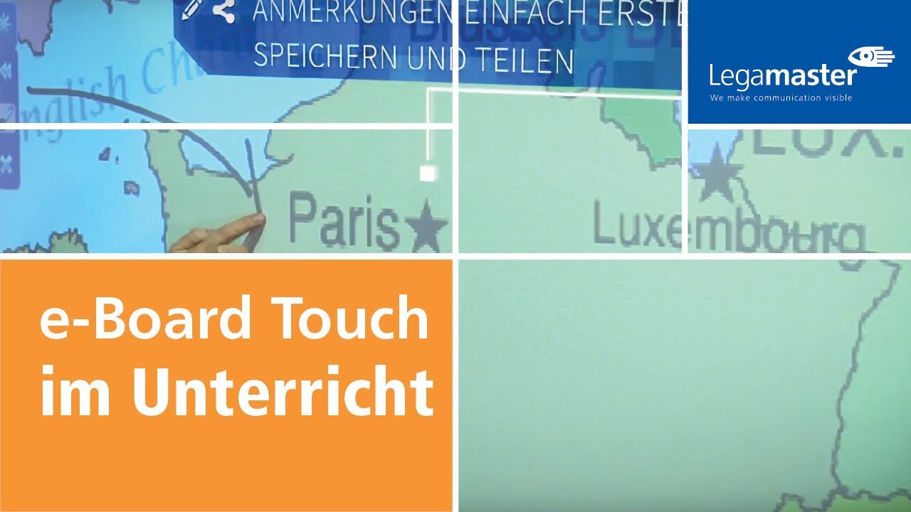 Legamaster e-Board Touch im Unterricht - YouTube