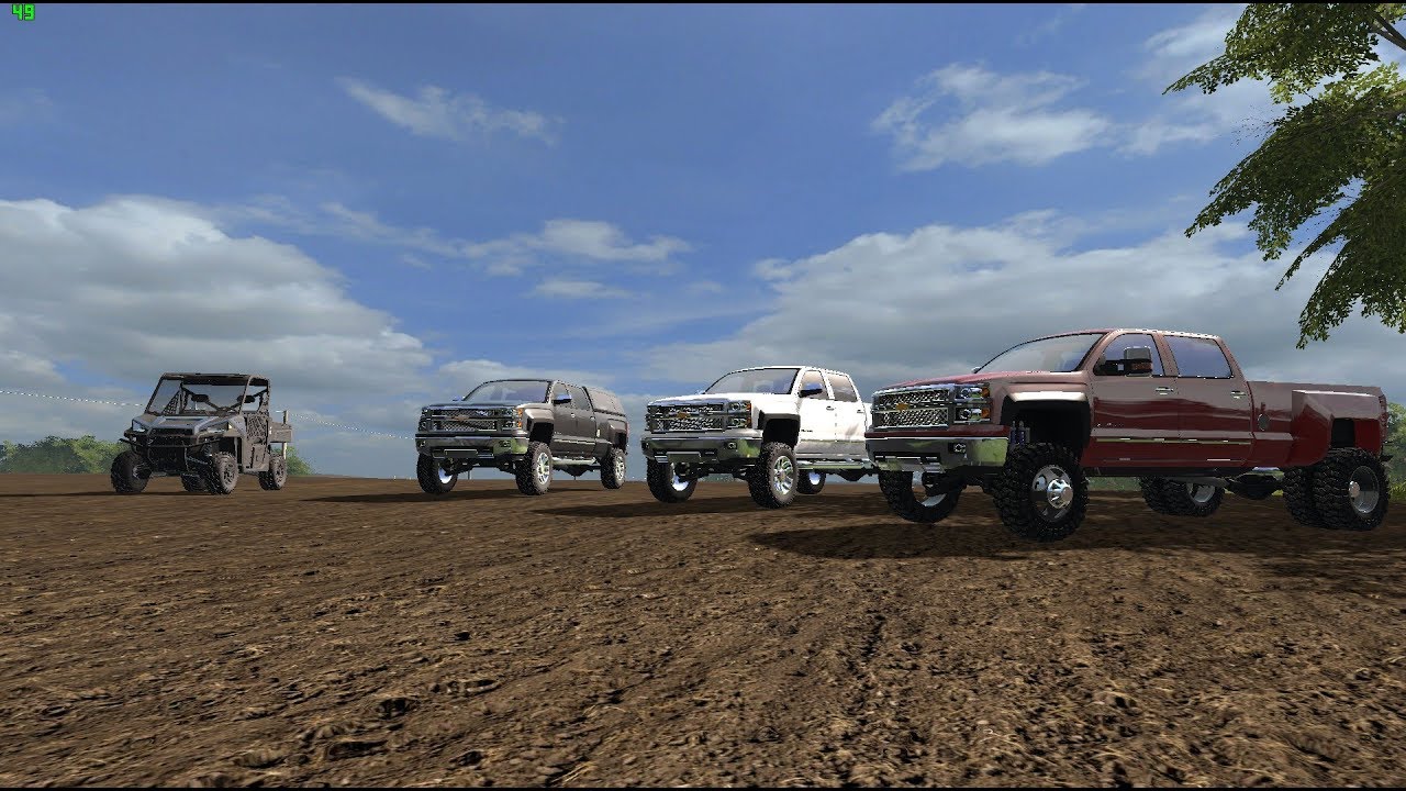 Farming Simulator 17 Mod Review # 48 2014 Chevy Silverado , polaris ...