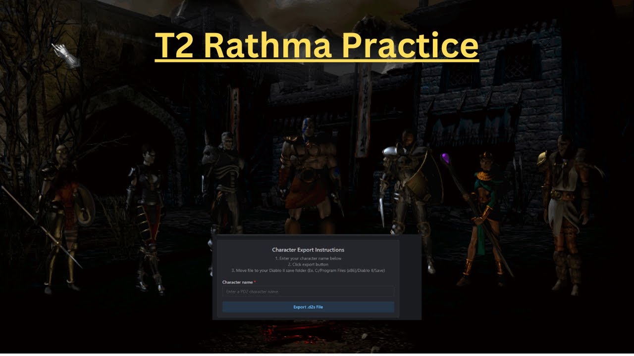 PD2 S11 - T2 Rathma Offline Kill (Practice run) - YouTube