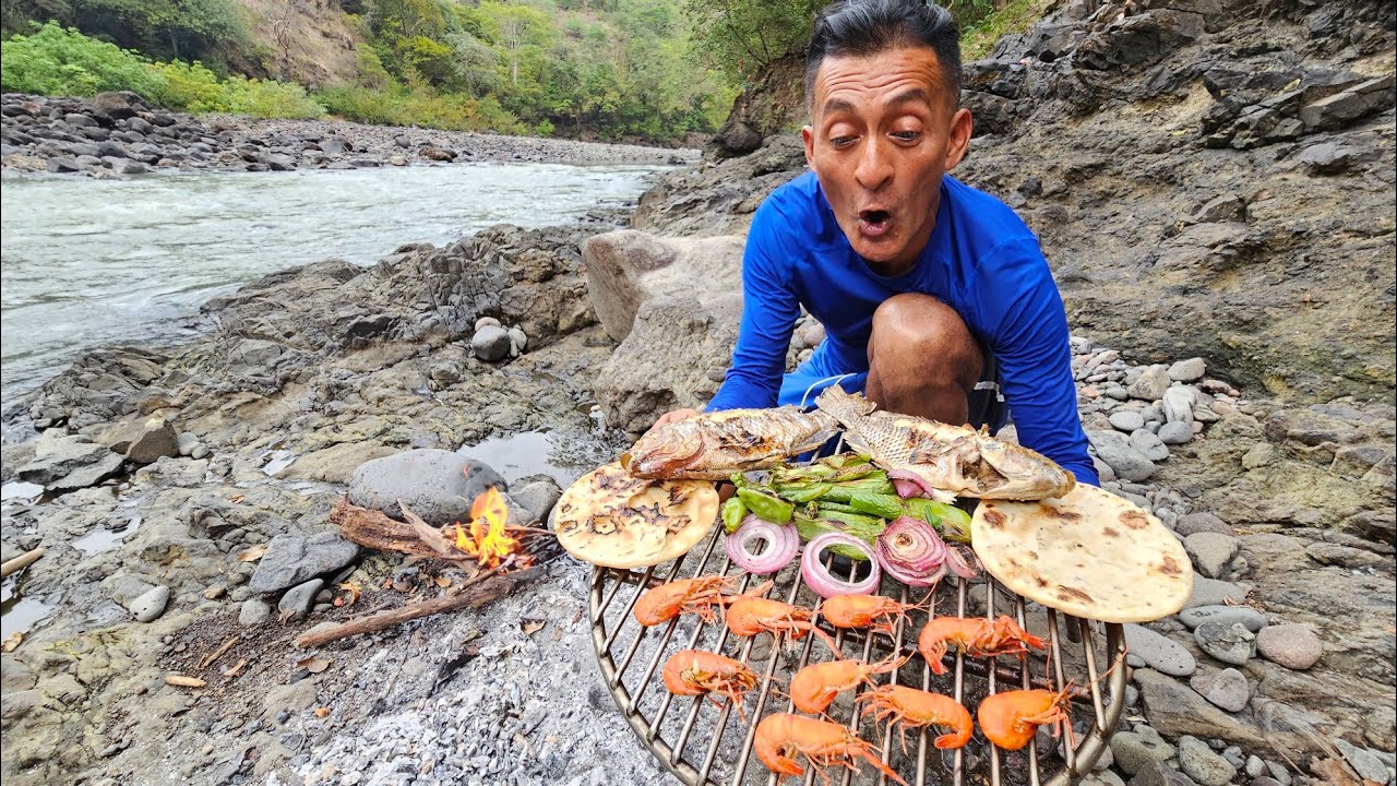 Pesca y cocina chacalines a la parrilla - YouTube