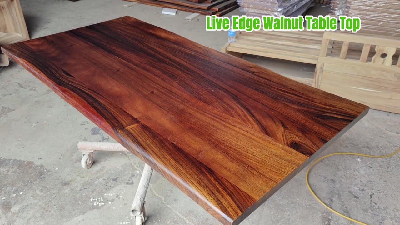 Live Edge Natural Edge Straight Edge Walnut Table Top Wooden ...