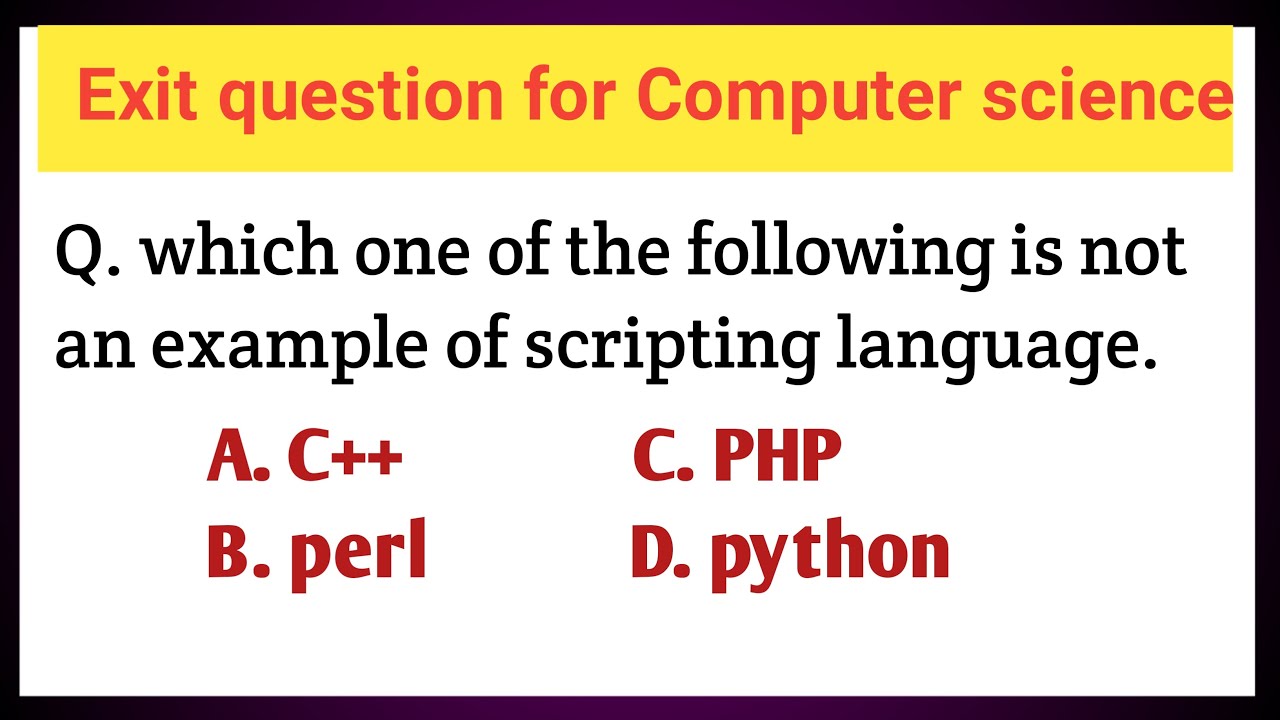Exam questions and answers for computer science - YouTube