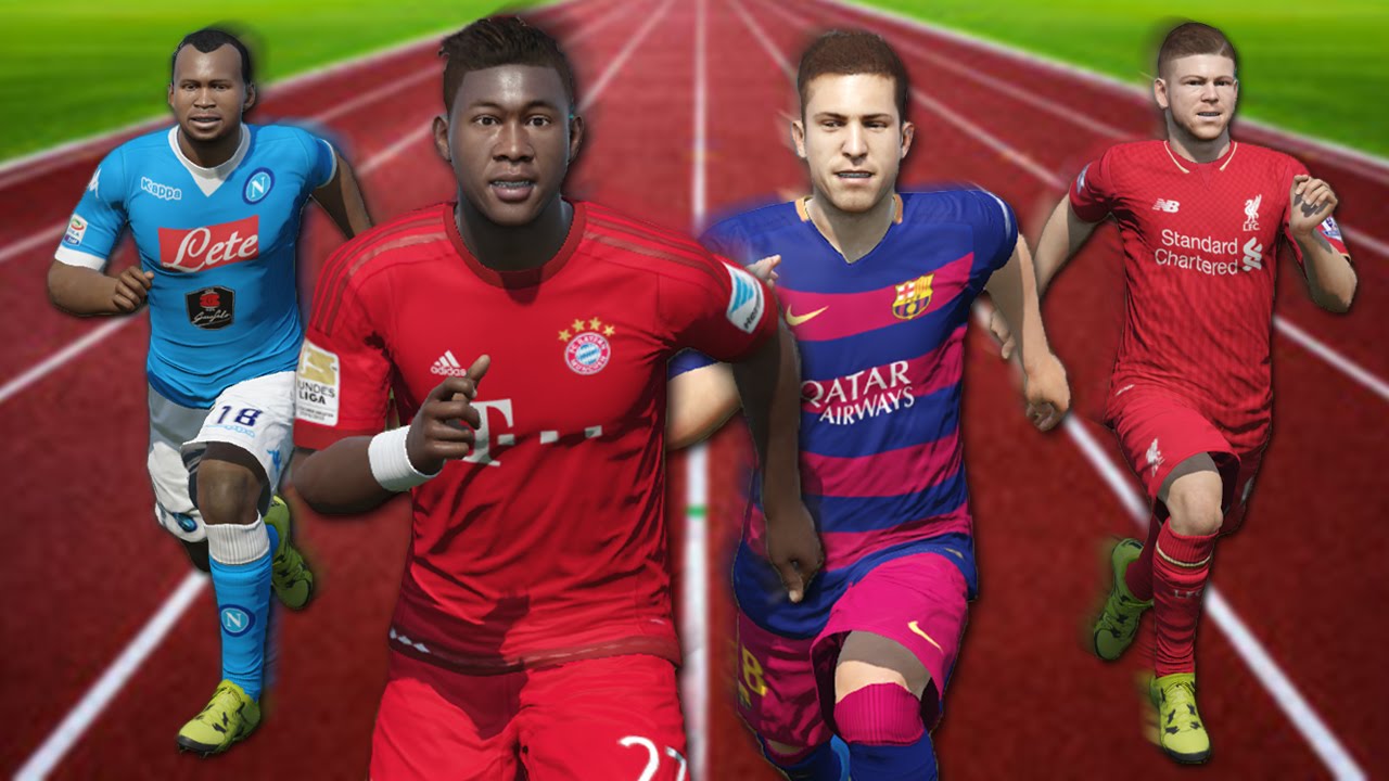 FIFA 16 Speed Test | Fastest Left Backs LB in FIFA - YouTube
