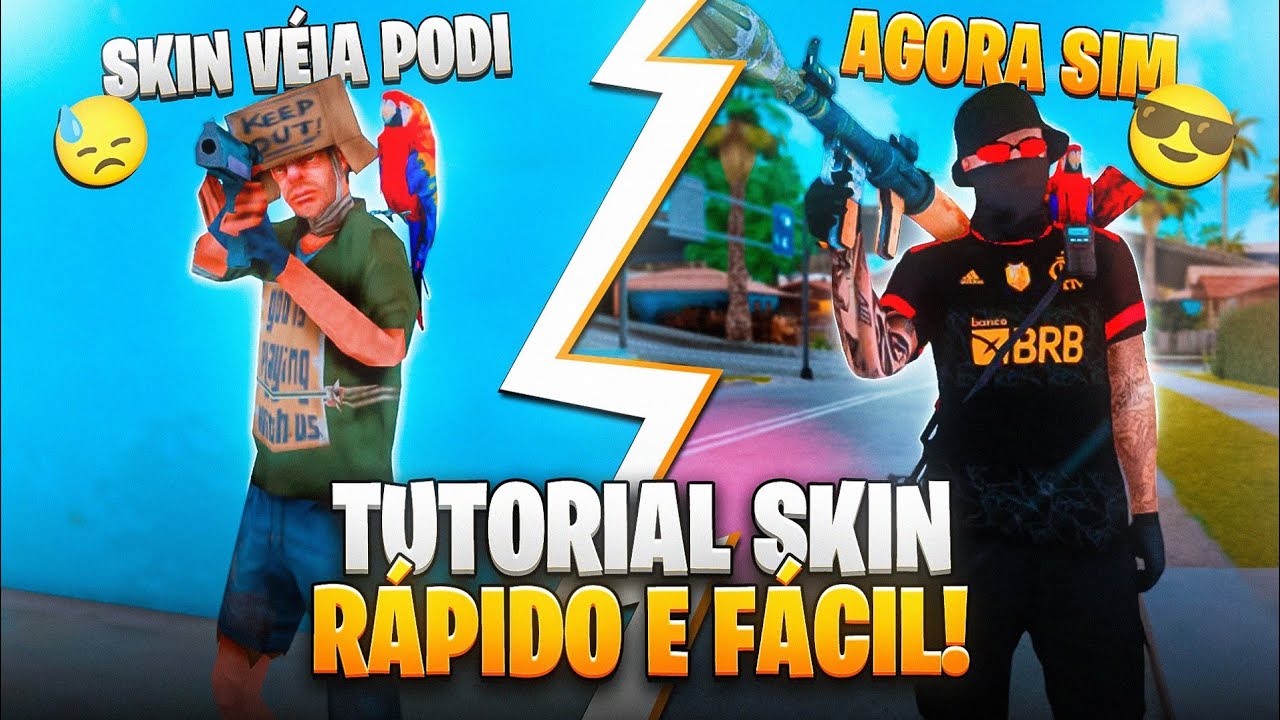 COMO COLOCAR SKIN MODIFICADA NO SAMP PC ![ TUTORIAL FÁCIL E RÁPIDO 2024 ...