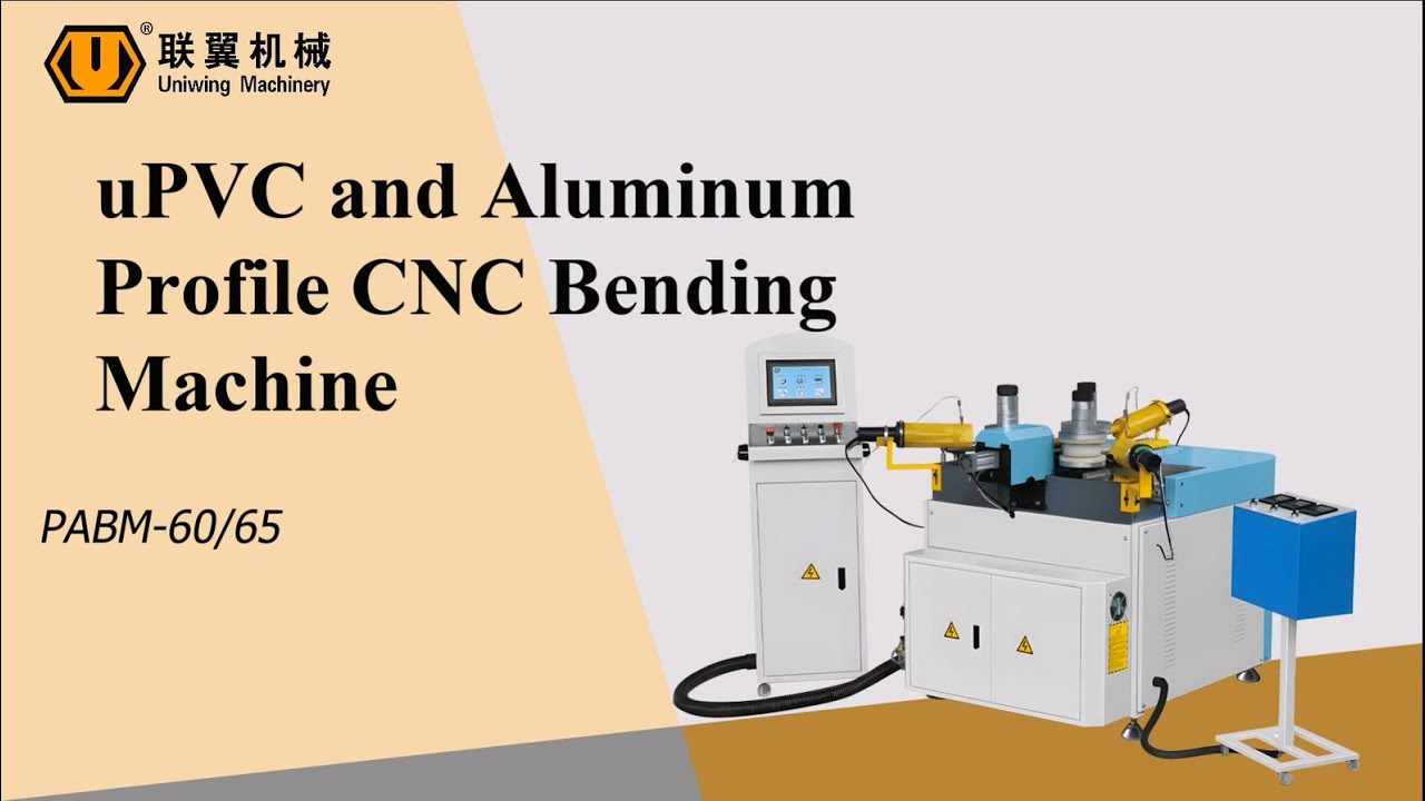 PABM-60/65 uPVC and Aluminum Profile CNC Bending Machine - YouTube