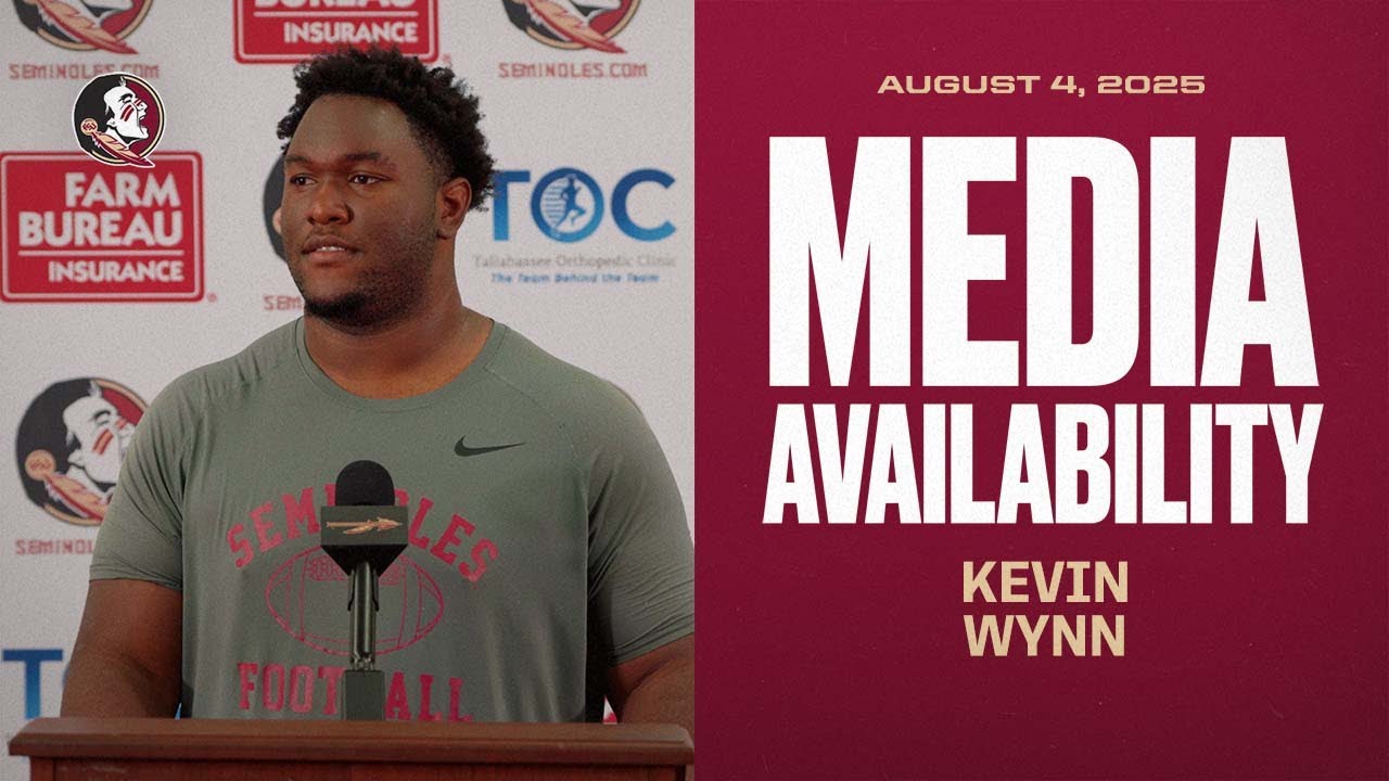FSU Football | DL Kevin Wynn Post-Practice Media Availability - YouTube