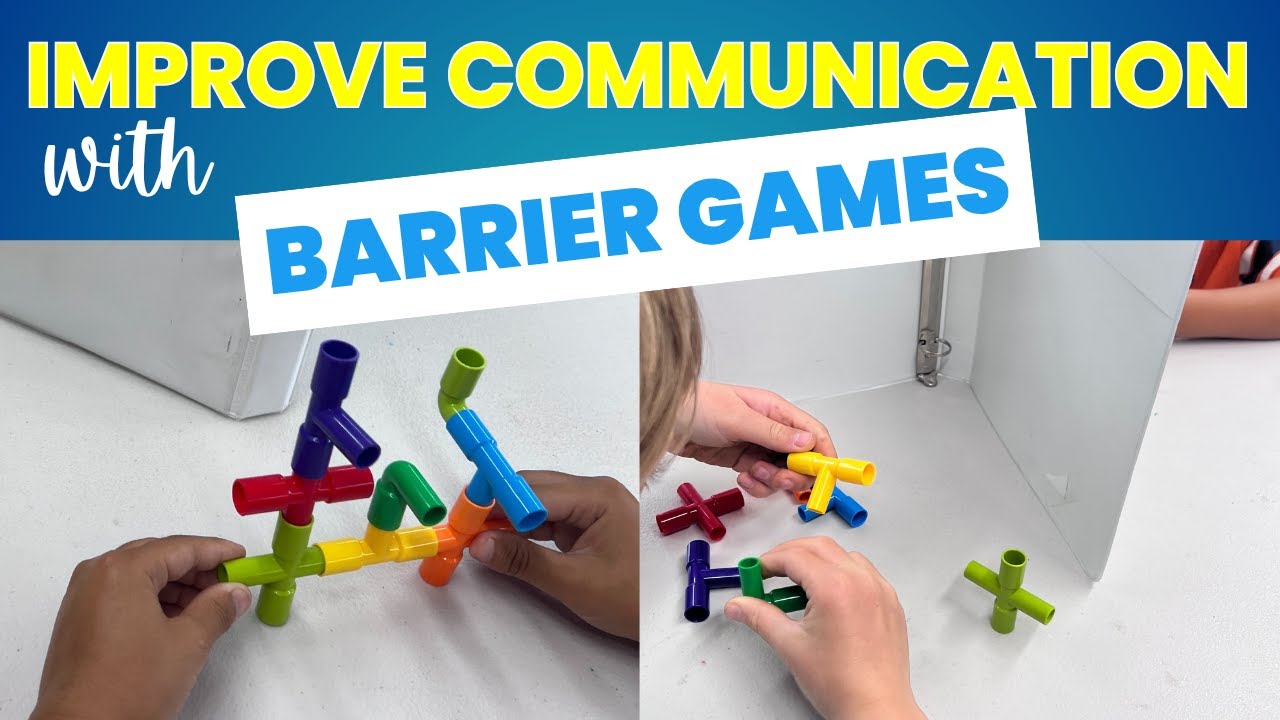 Improve Communication with Barrier Games! Social Skills for Kids - YouTube