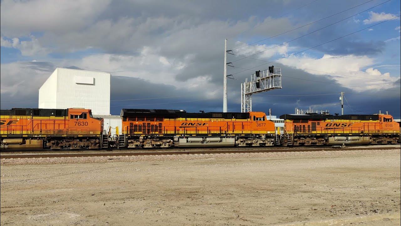 BNSF 6146/3677/7630/2594, Power Move in Yard, "Cherokee Sub" Tulsa, OK, 11-10-2021, 17th Street ...
