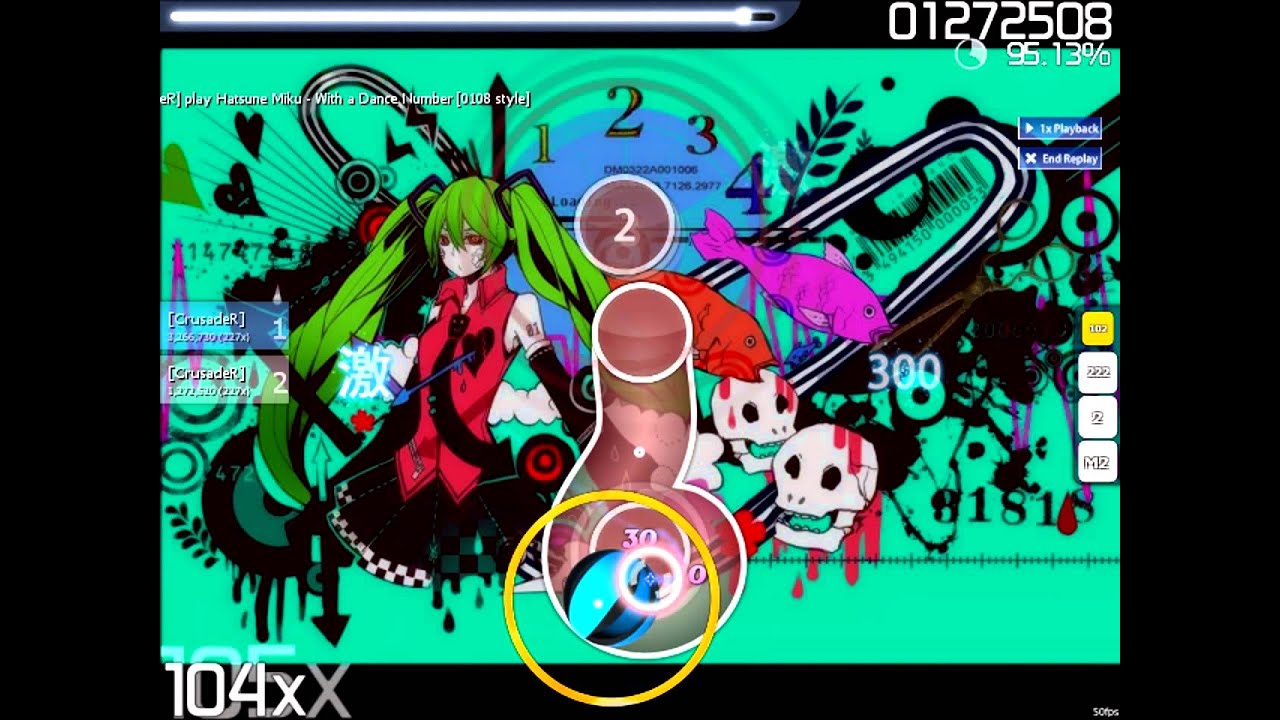 [osu!] Hatsune Miku - With a Dance Number ([CrusadeR]) - YouTube