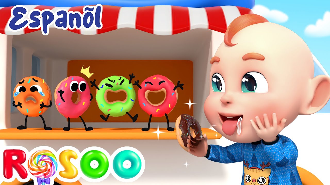 Diez Donas Coloridas | Canción de Los Colores | Nursery Rhymes ...
