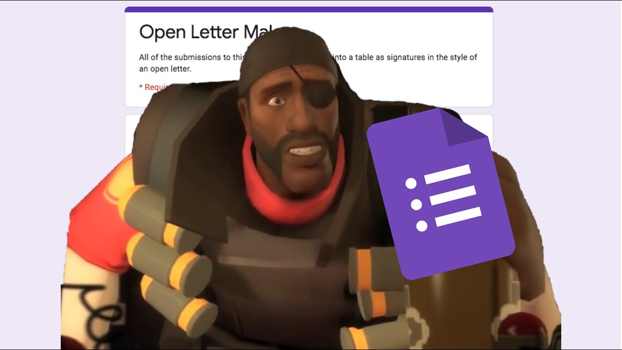 Meet the Demoman but it's a Google Form - YouTube