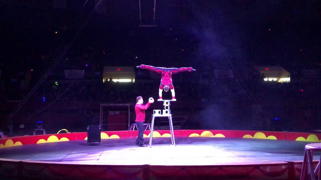 Acro-Balance on Rola-Bola George Arestov.Royal Canadian Circus - YouTube