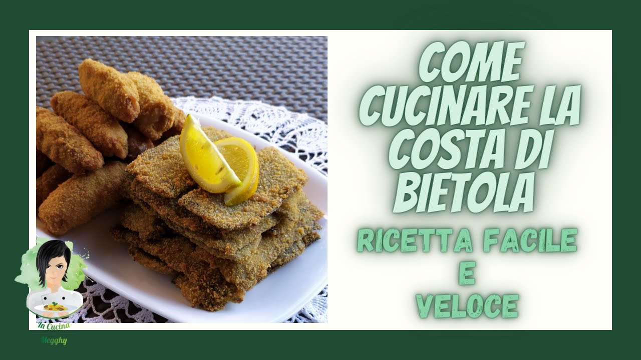 Come cucinare la costa di bietola - Ricetta facile e veloce - YouTube