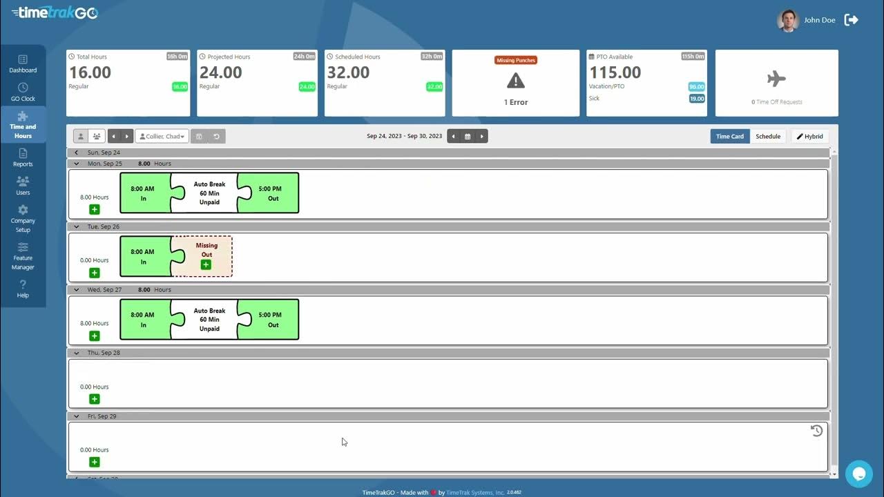 Getting Started 3 - Editing Time Cards - YouTube