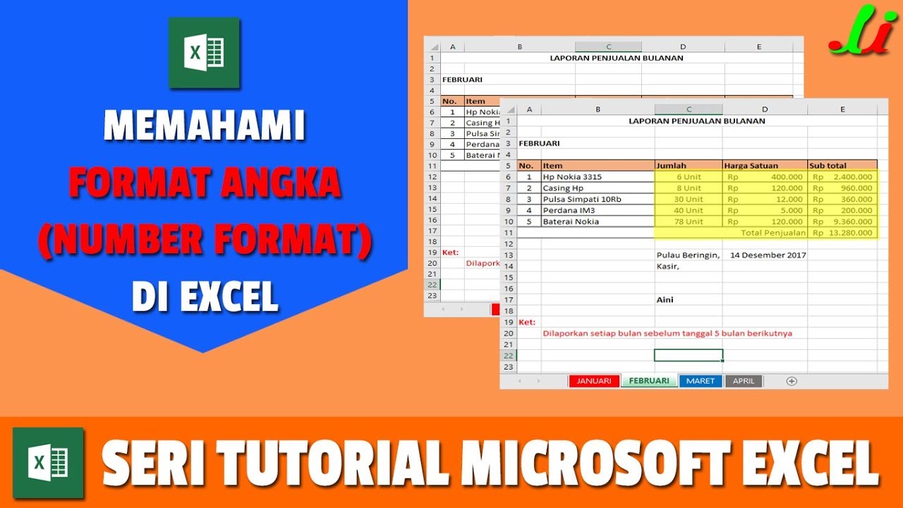 5. Memahami Format Angka (Number Format) di Microsoft Excel - YouTube