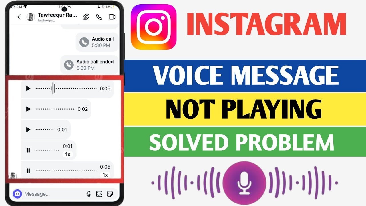 Fix instagram voice message not working problem 2025 | instagram voice ...