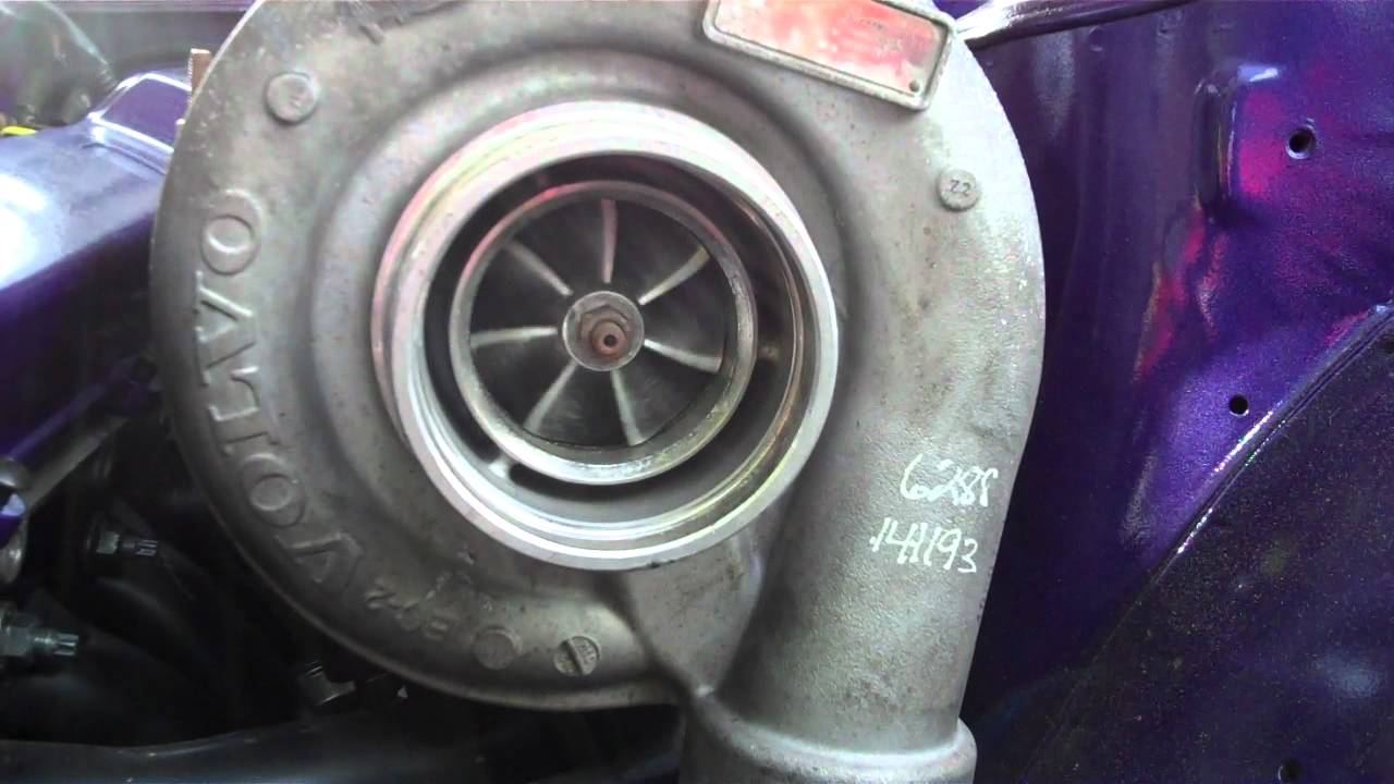 holset hx52 amazing spin! who needs ball bearing - YouTube