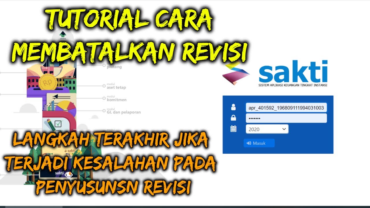 Sakti Web Tutorial Cara Membatalkan Revisi Dengan Sakti Web - YouTube