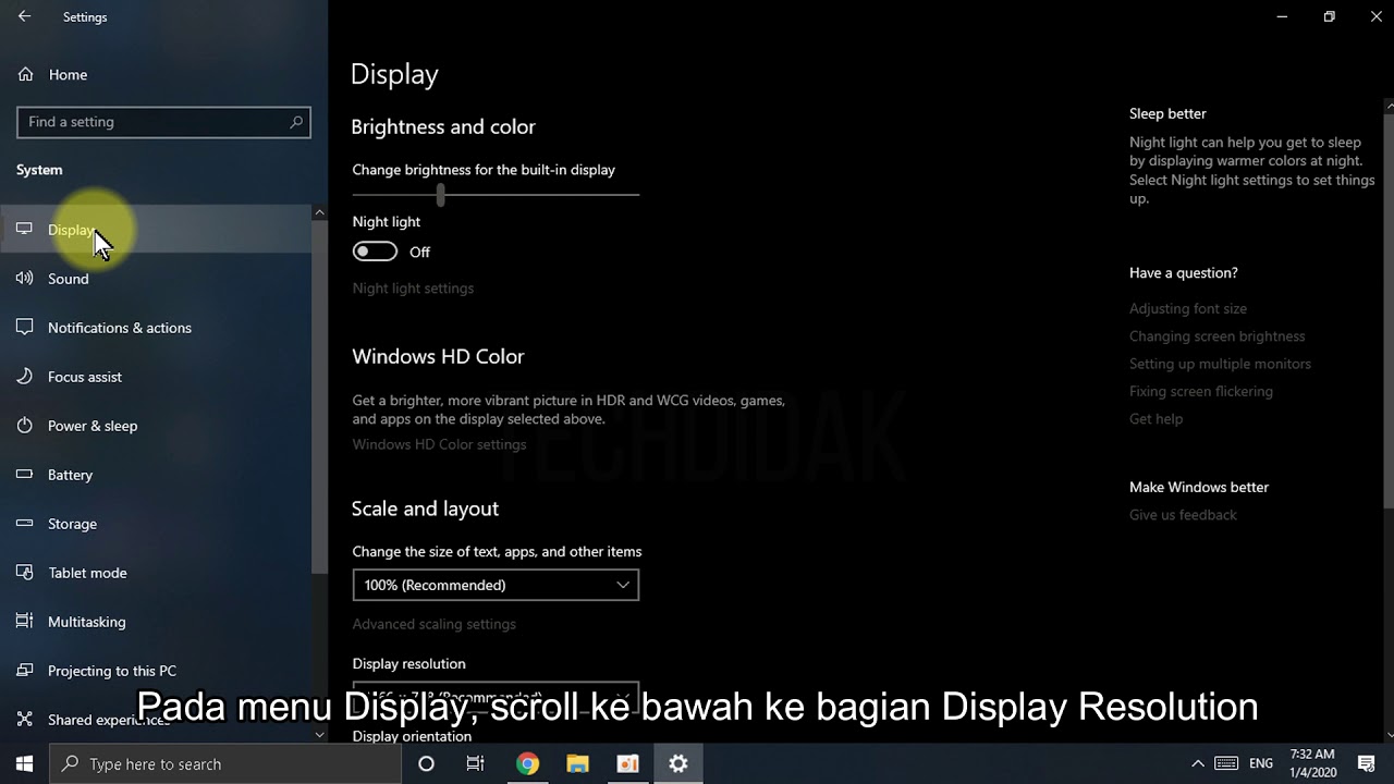 Cara Mengatur Resolusi Atau Ukuran Layar Di Windows 10 Youtube | Hot ... Cara Mengatur Resolusi Atau Ukuran Layar Di Windows 10 Youtube | Hot ...