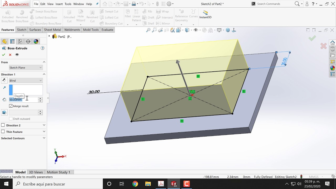 Solidworks Practica 2 - YouTube