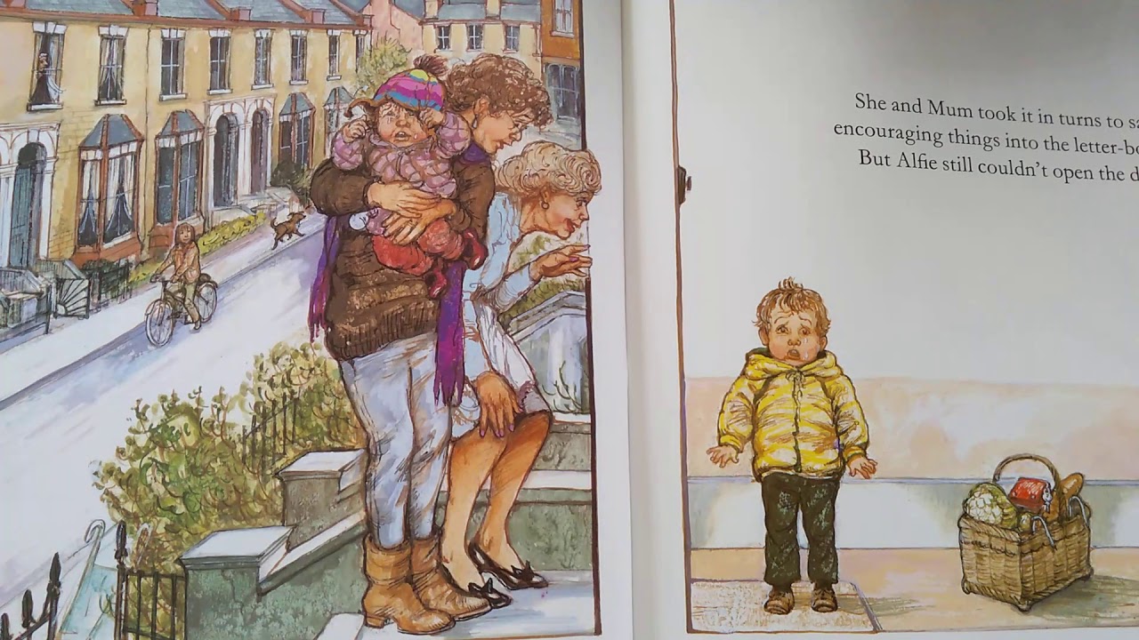 Opa reads Alfie Gets In First, written by Shirley Hughes - YouTube