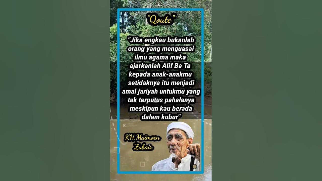 Kalam hikmah KH Maimoen Zubair #mbahmaimunzubair #katahikmah #shorts - YouTube