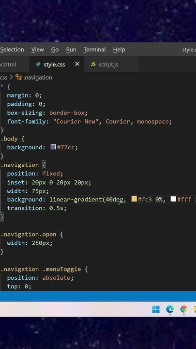 #Part11 Menu Sidebar Cool Effect Menggunakan HTML, CSS & Javascript #html #css #javascript - YouTube
