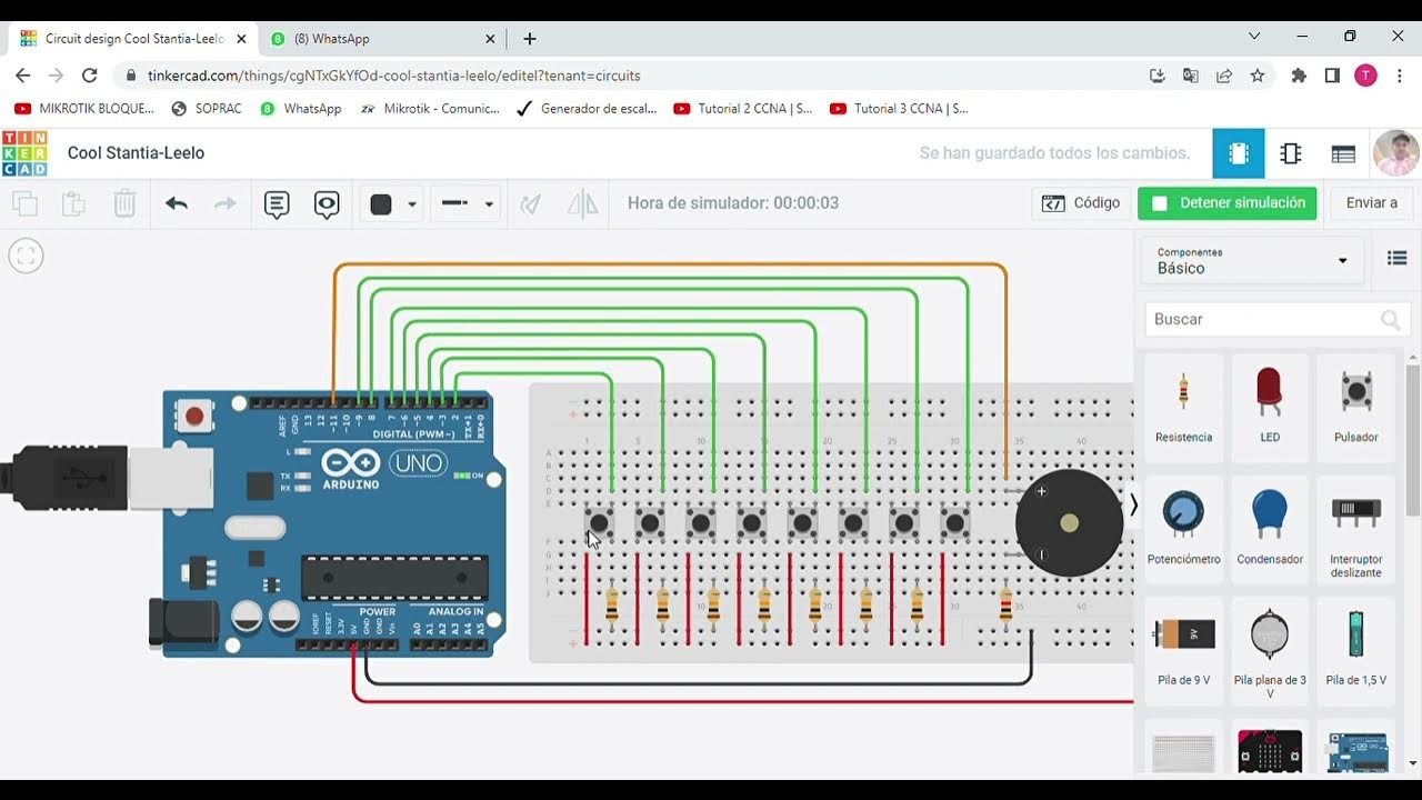 Piano en Arduino Tinkercad - Héctor Castro - YouTube