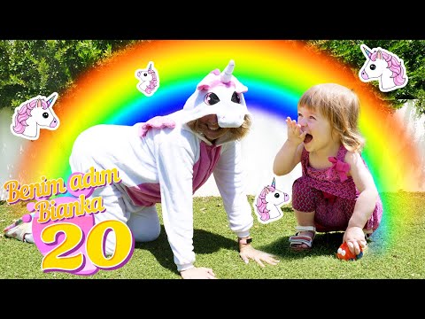 Unicorn Bianka'ya hediye getiriyor! Benim adım Bianka. Bebek videosu