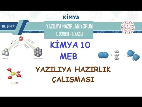 10 KİMYA MEB YAZILIYA HAZIRLANIYORUM 1.YAZILI