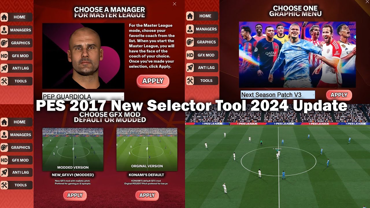 PES 2017 New Selector Tool 2024 Update - YouTube