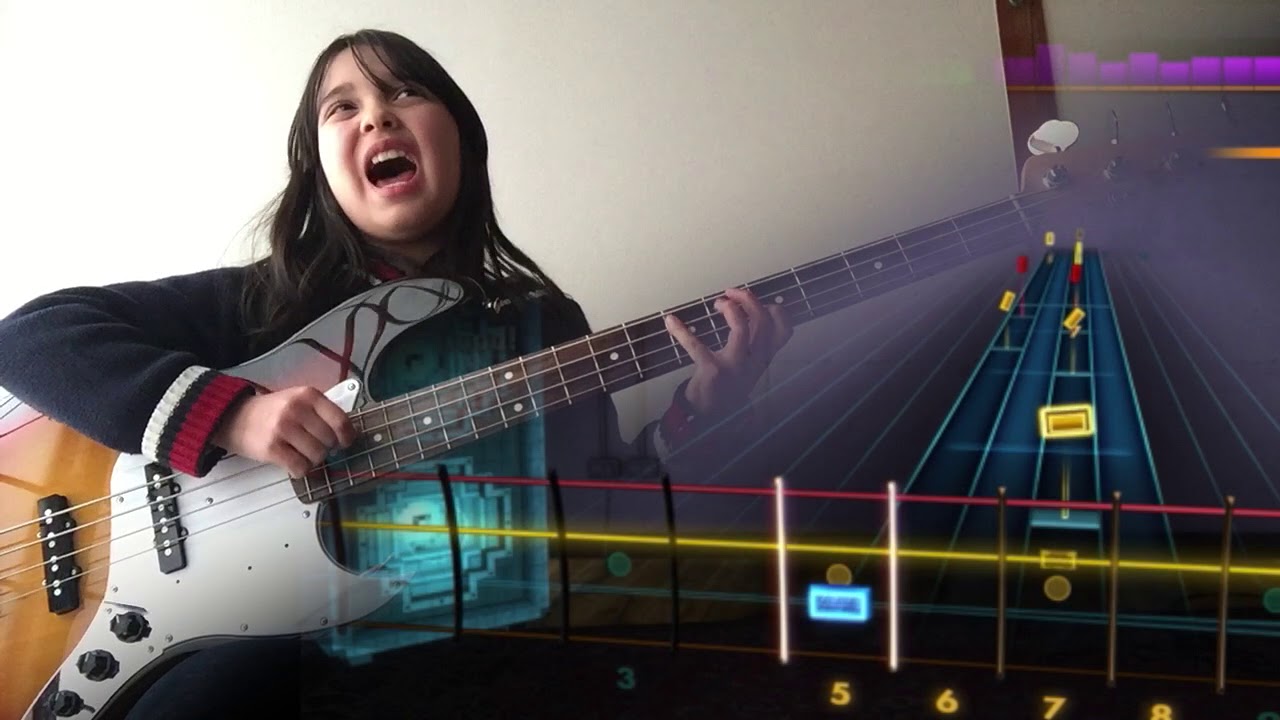 Kate Plays Rocksmith - 20th Century Boy - T. Rex (bass) 99% - YouTube