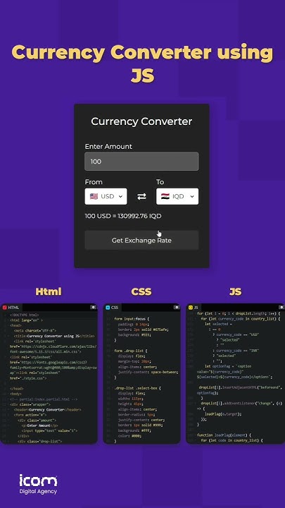 Currency Conveter Js Csstricks Coding Coderslife Webdesign Python Lovecoders Youtube