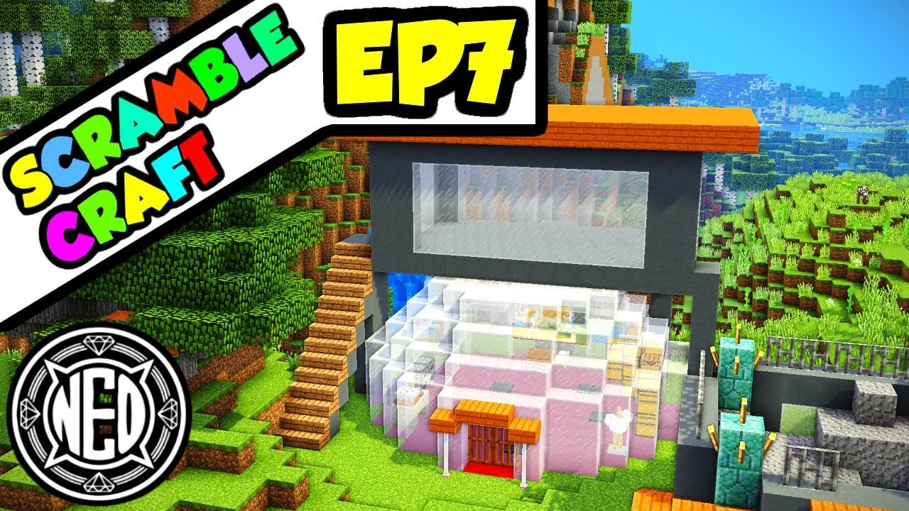 Modern RANDOM Blocks House | Minecraft Scramble Craft Ep. 7 (Let's Play ...