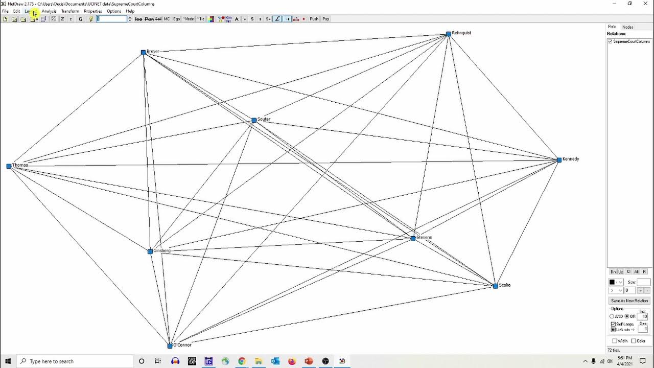 UCINET tutorial: Converting two-mode networks to one-mode networks ...